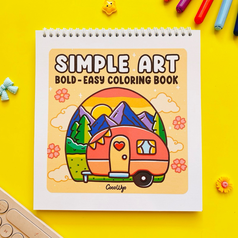 Jual Simple Art Coloring Book Buku Mewarnai | Shopee Indonesia