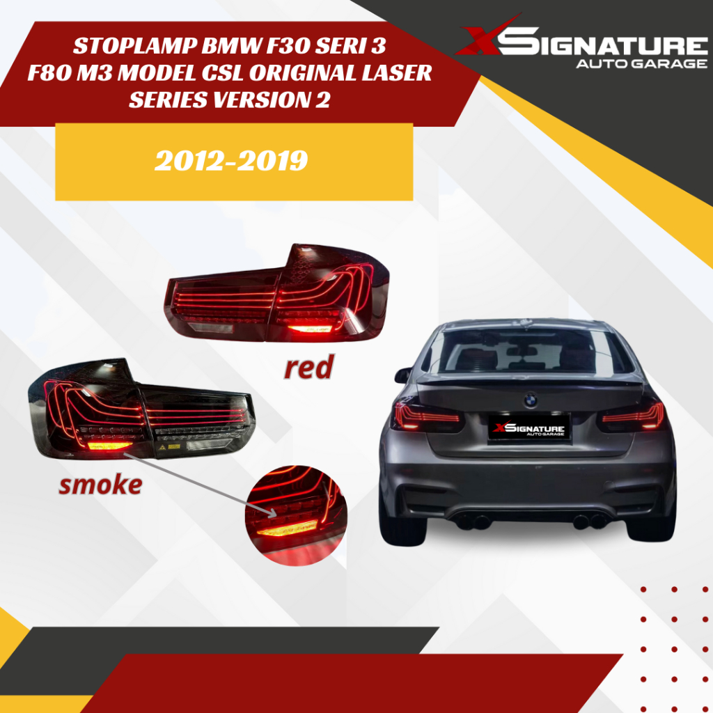Jual STOPLAMP BMW F30 SERI 3 (2012-2019) F80 M3 MODEL CSL ORIGINAL ...