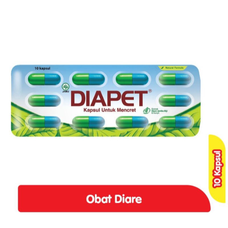 Jual Diapet obat diare isi 10 kapsul | Shopee Indonesia