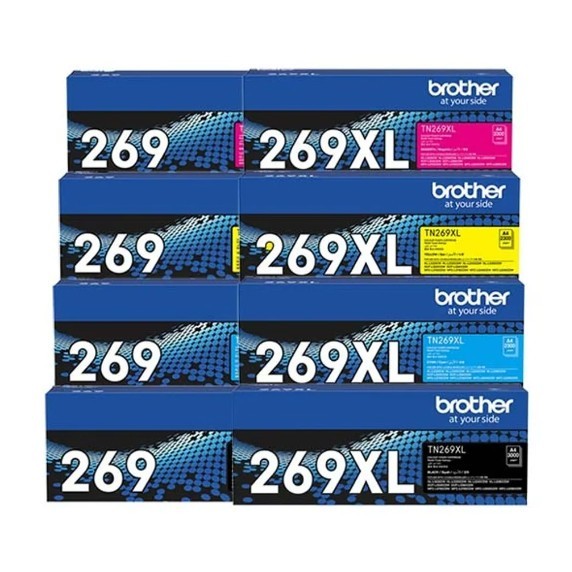 Jual TONER BROTHER TN-269XL 1 PAKET ORIGINAL TN269 269 269XL TN269XL BLACK CYAN MAGENTA YELLOW ...