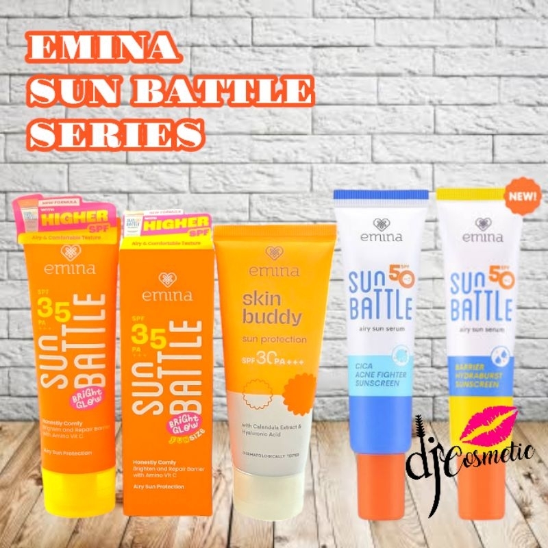 Jual Emina Sun Battle Sun Protection Series | Skin Buddy | Sunscreen | Shopee Indonesia