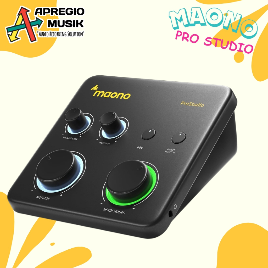 Jual Maono PS22 Lite PRO Studio USB Audio Interface Soundcard Recording | Shopee Indonesia