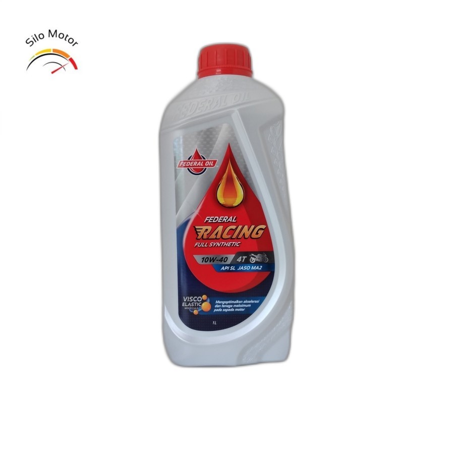 Jual Oli Federal Racing Full Synthetic 10W-40 4T/Oli Bebek/Sport 1 L ...
