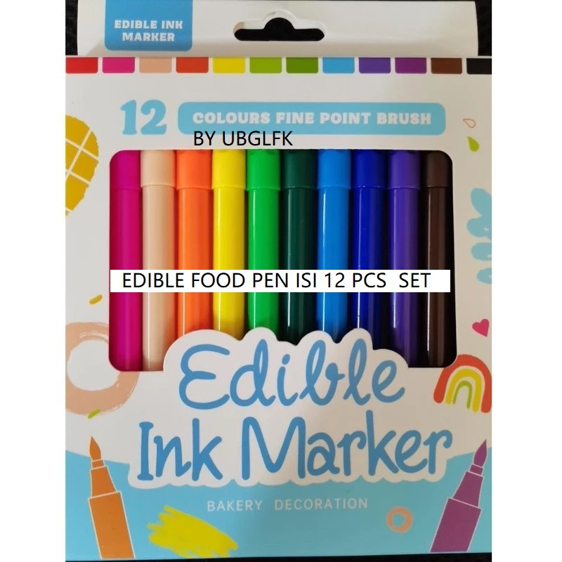 Jual IMPORT HOT Edible PEN Ink WARNA CAKE FONDANT KUE FOOD GRADE BAKERY ...