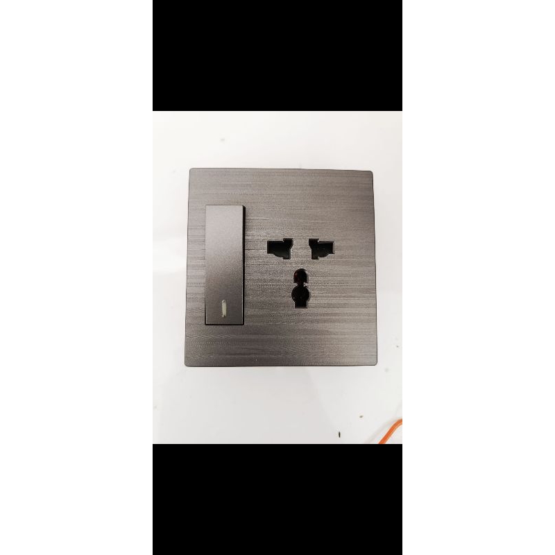 Jual Stop Kontak AC Socket AC + Switch 3 / Saklar Single / Saklar ...