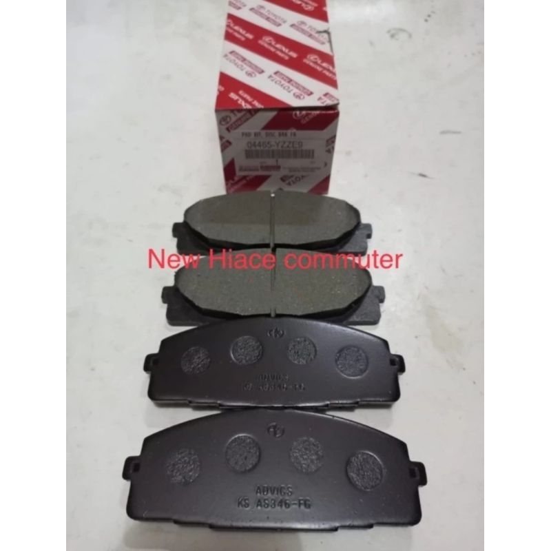 Jual Brake Pad Kampas Rem Depan Toyota Hiace Commuter 04465-YZZE9 ...