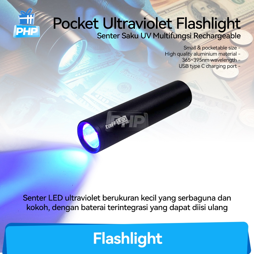 Jual #PHP Senter Ultraviolet Multifungsi / Pocket Portable UV ...