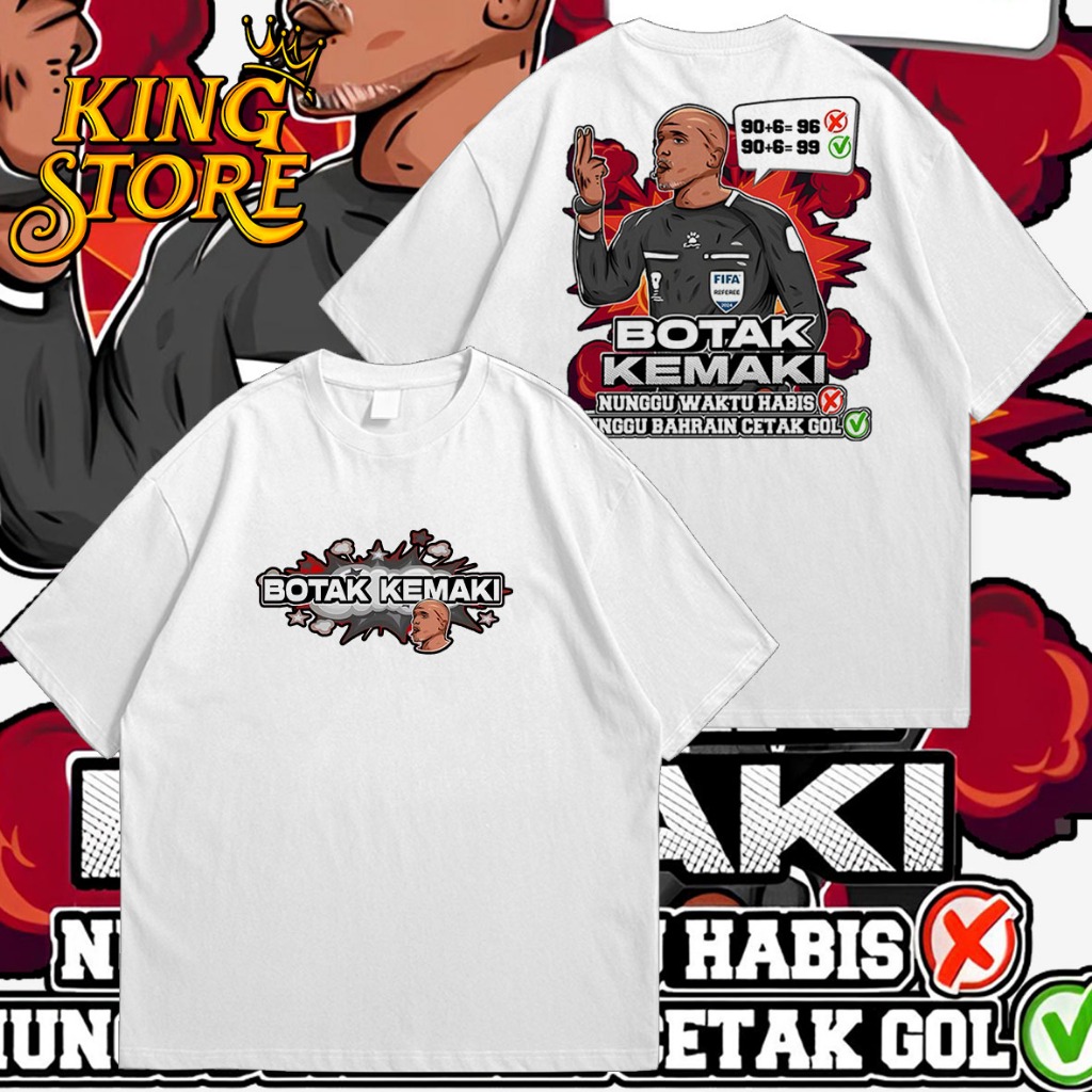 Jual Kaos Wasit Curang Botak Kemaki Wasit Bahrain VS Indonesia Cotton ...