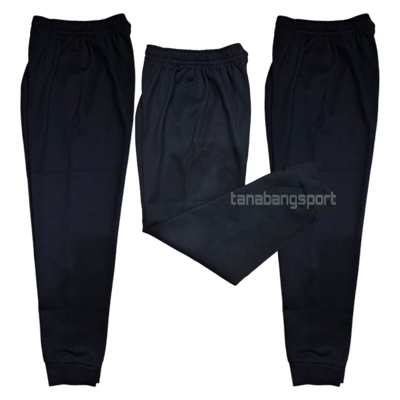 Jual Celana Training Anak Hitam Polos Bahan Kaos Olahraga Sekolah SD ...