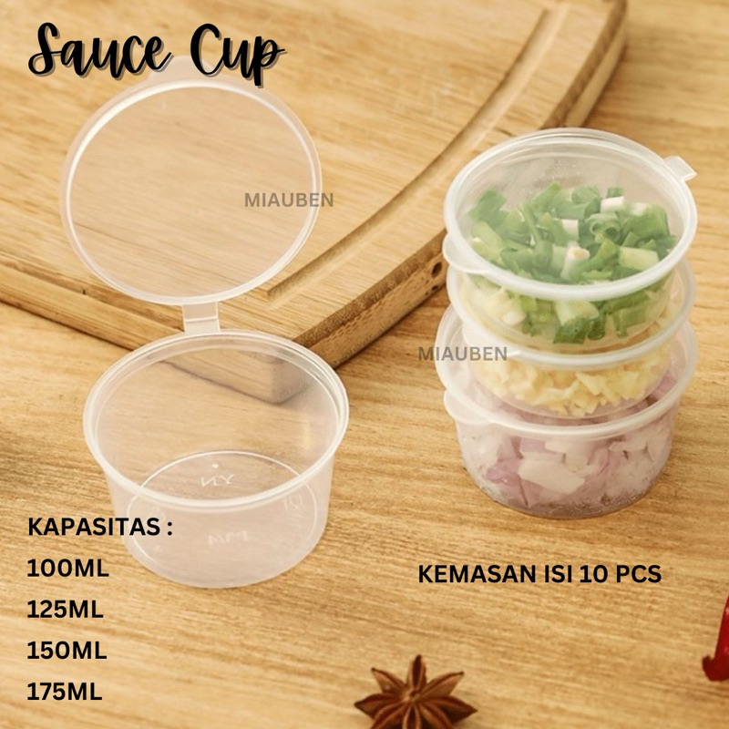 Jual ok thinwall saus isi 10pcs volume 100ml 125ml 150ml 175ml | Shopee Indonesia