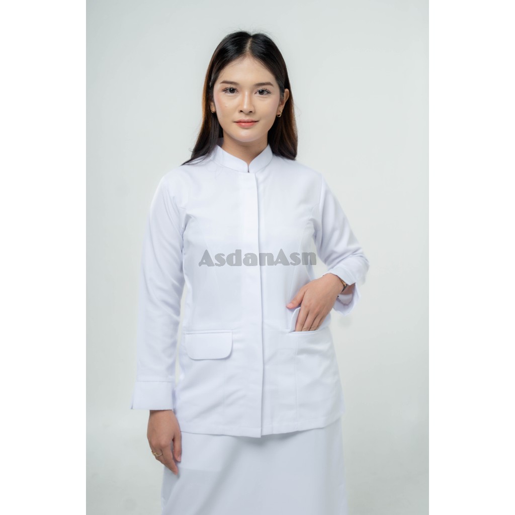 Jual BAJU DINAS PUTIH WANITA ATASAN PUTIH WANITA | Shopee Indonesia