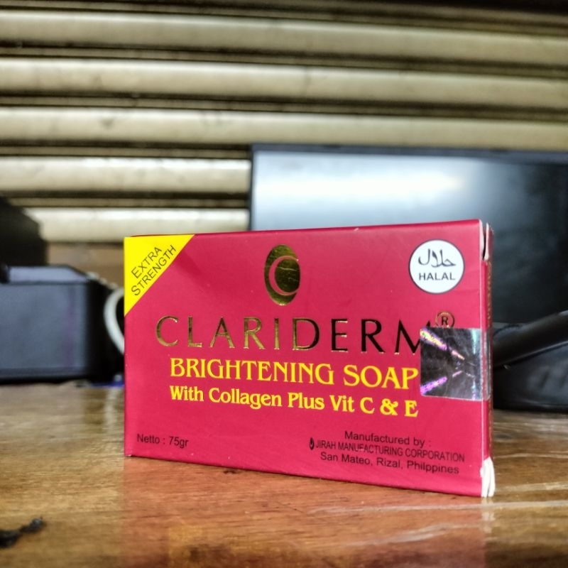Jual sabun clariderm brightening soap collagen 75gr | Shopee Indonesia