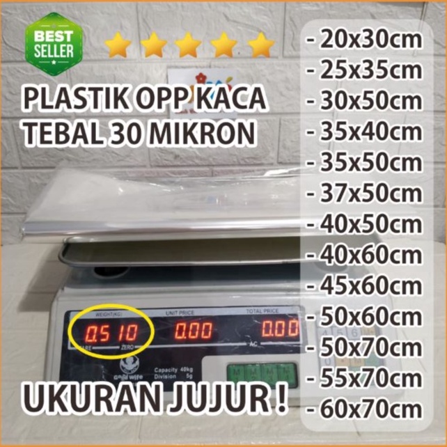 Jual 5 kg PLASTIK OPP Tebal Plastik Buket Plastik Parcel Bening 12 KILO ...