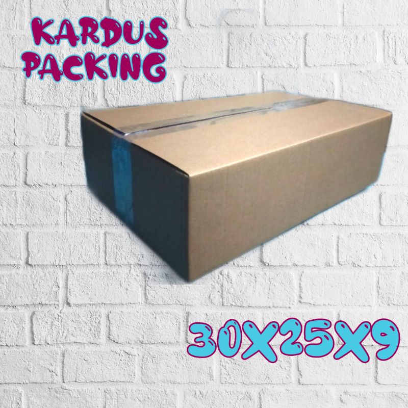 Jual kardus packing UK 30x25x9 kardus besar kardus kecil | Shopee Indonesia