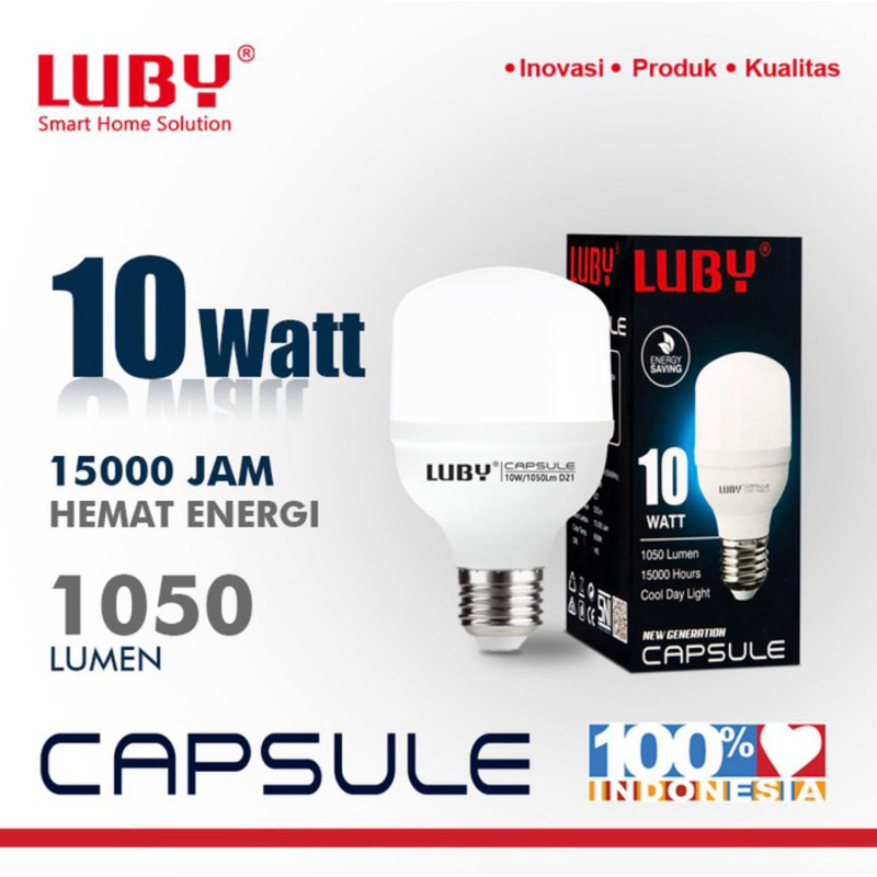 Jual Lampu LED Luby Type Capsule 10 Watt | Shopee Indonesia