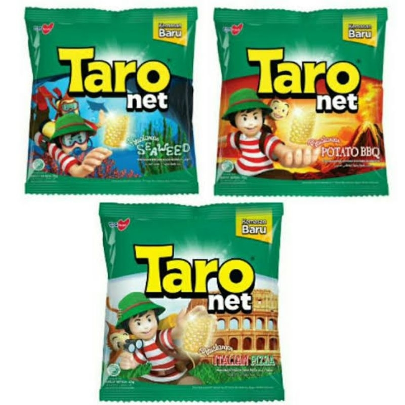 Jual Taro net snack 62gr makanan ringan 62 gram ukuran besar khusus ...