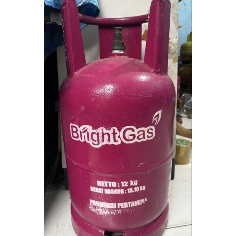Jual tabung gas bright gas 12 kg tabung pink tabung kosong | Shopee ...