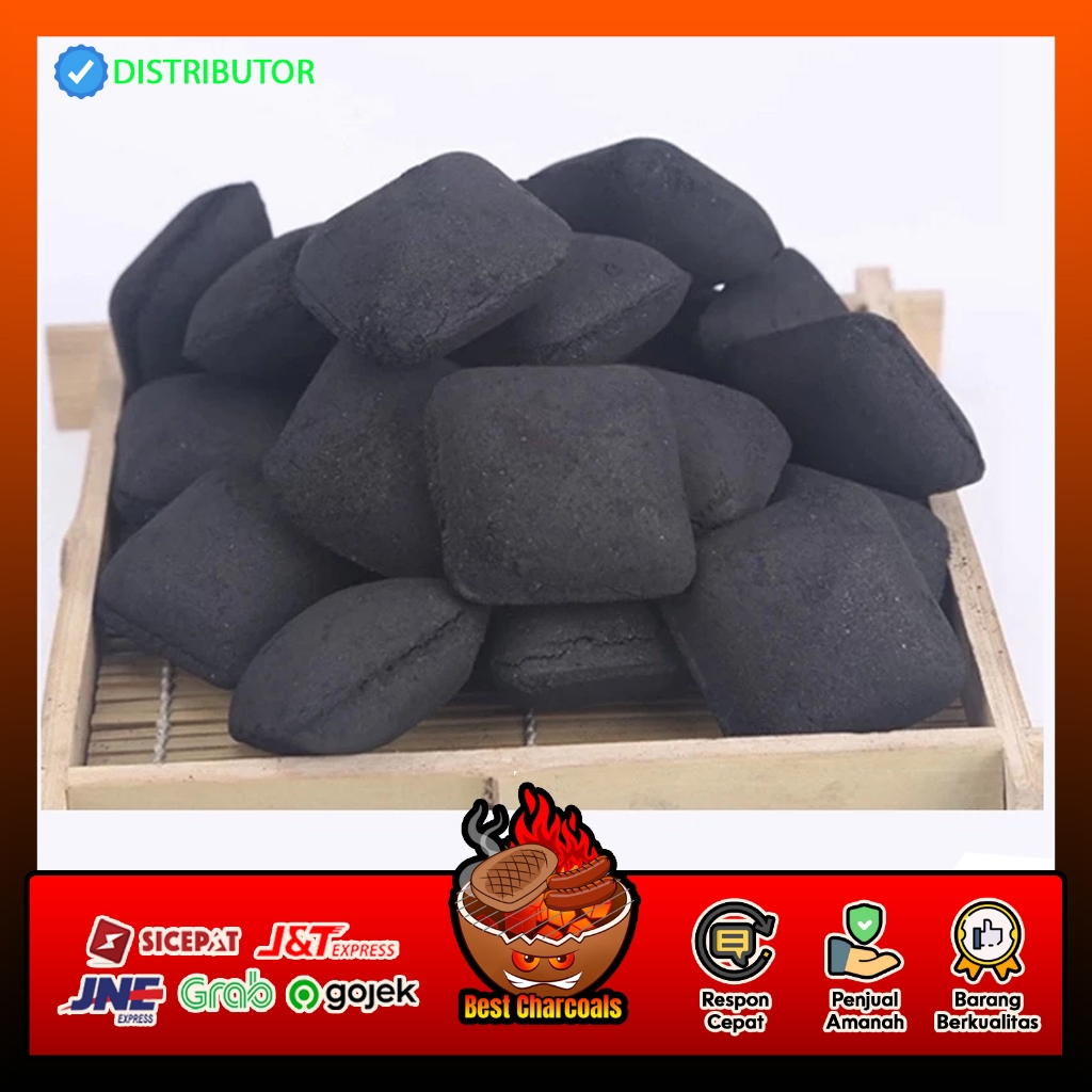 Jual Arang Briket Brongkol Bulat Batubara Batok Kelapa BBQ Barbekyu ...