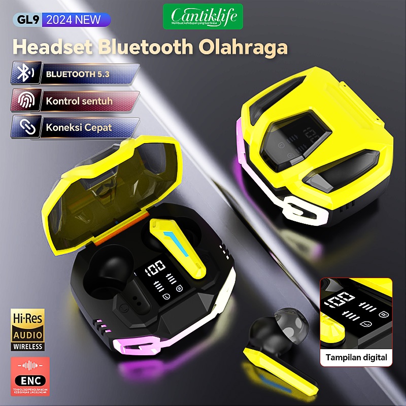 Jual GL9 Headset Bluetooth Gaming Headphone Low Latency Waterproof ...