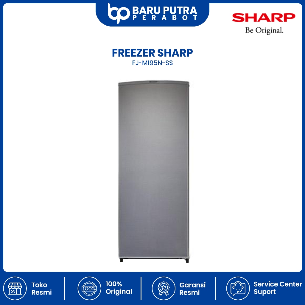 Jual kulkas Freezer Sharp 8 rak FJ-M195N-SS / FJ M195N /FJ 195 | Shopee ...