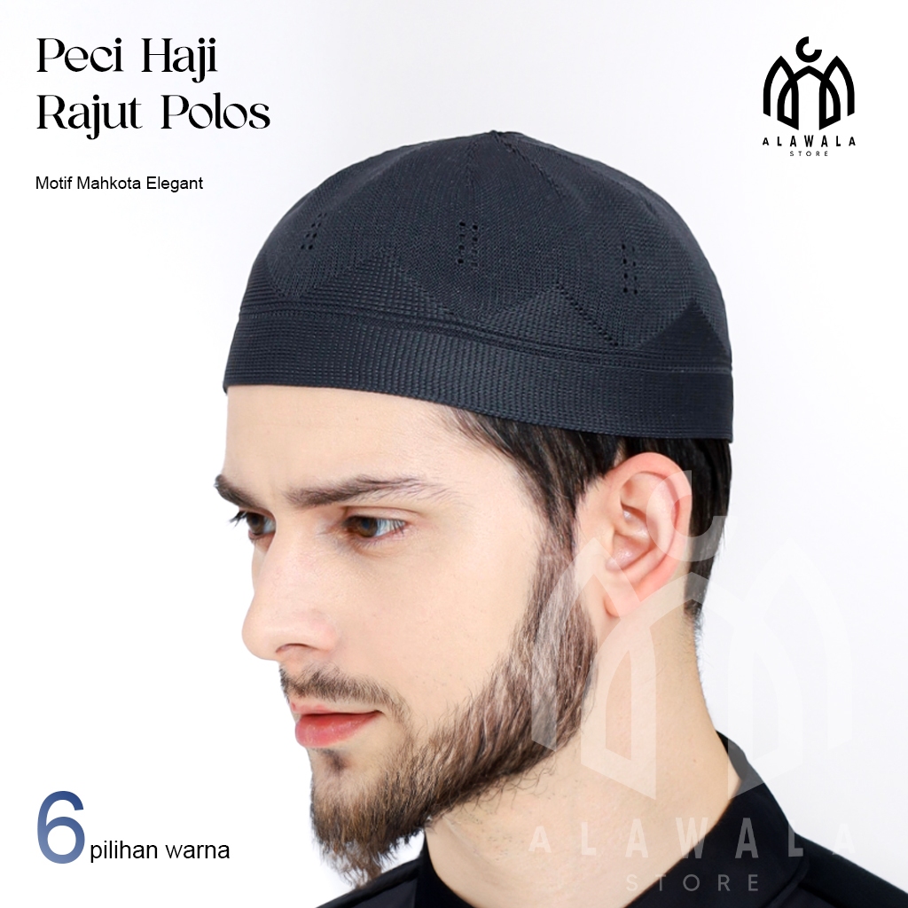Jual Peci Haji Rajut by Alawala | Shopee Indonesia