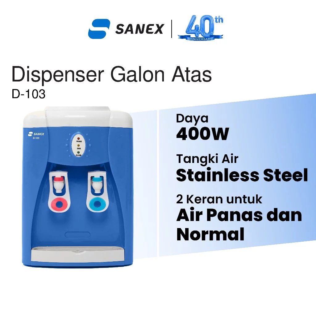 Jual Sanex Dispenser Air Minum Galon Panas Normal - D103 - FREE ONGKIR Jabodetabek | Shopee ...