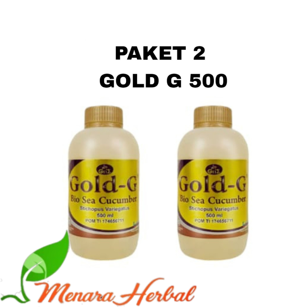 Jual Paket 2 Gold G 500 ML | Jelly Gamat Teripang | Gold G Bio Sea ...
