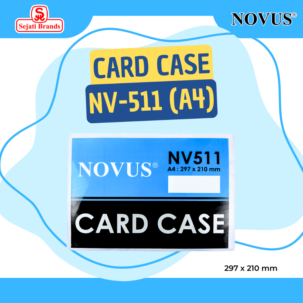 Jual Novus Card Case NV-511 A4/ Kantong Kartu Nama/ Plastik Pelindung ...