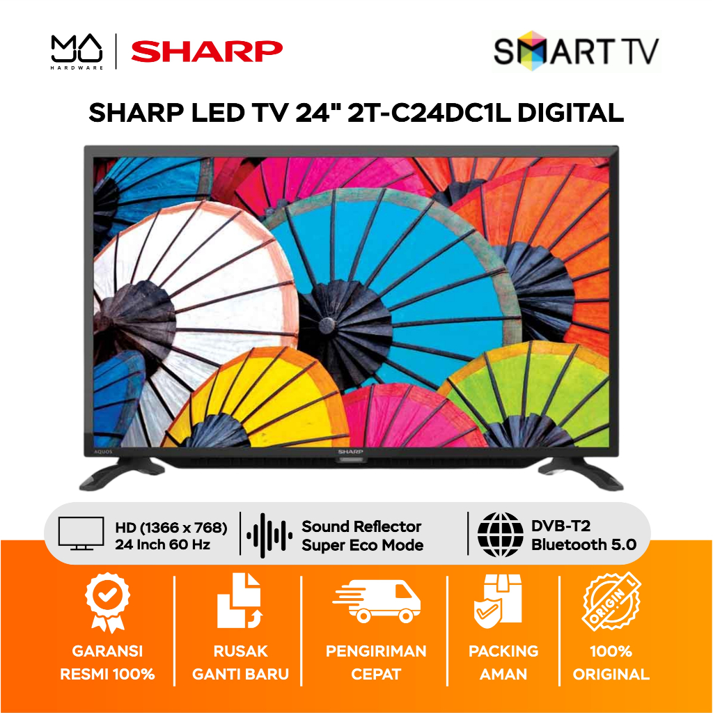 Jual LED TV SHARP 24 Inch 2T C24DC1L 2TC-24DC1L DIGITAL Garansi Resmi ...