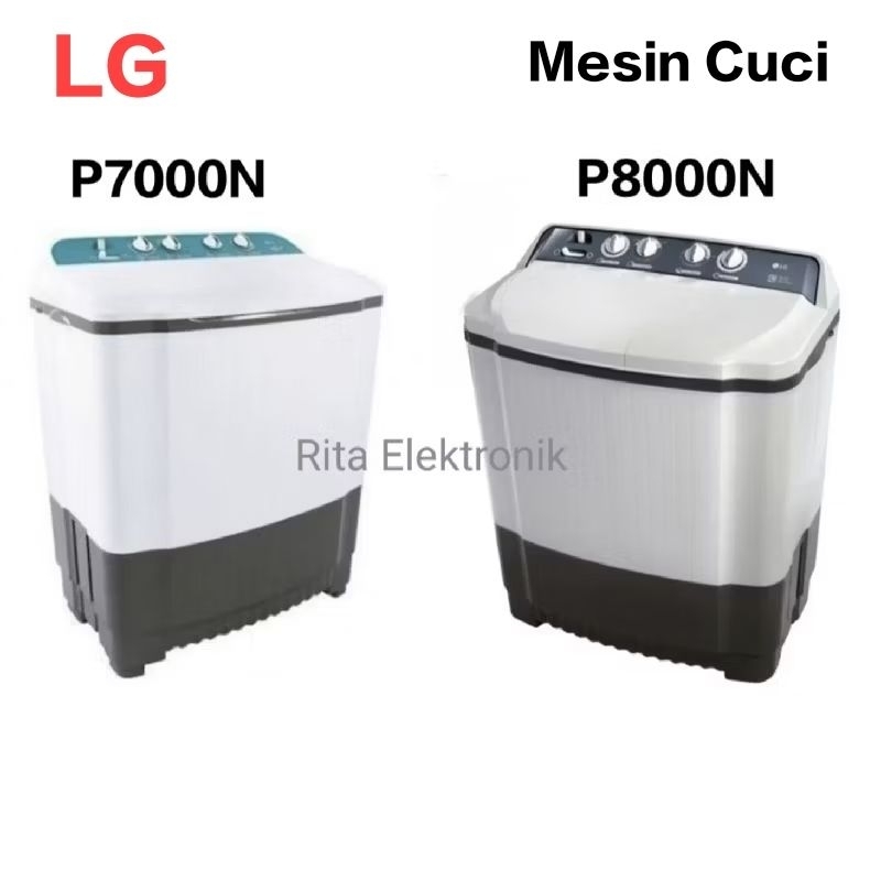 Jual Mesin Cuci 2 Tabung 7/8 Kg LG P7000N/8000N | Shopee Indonesia