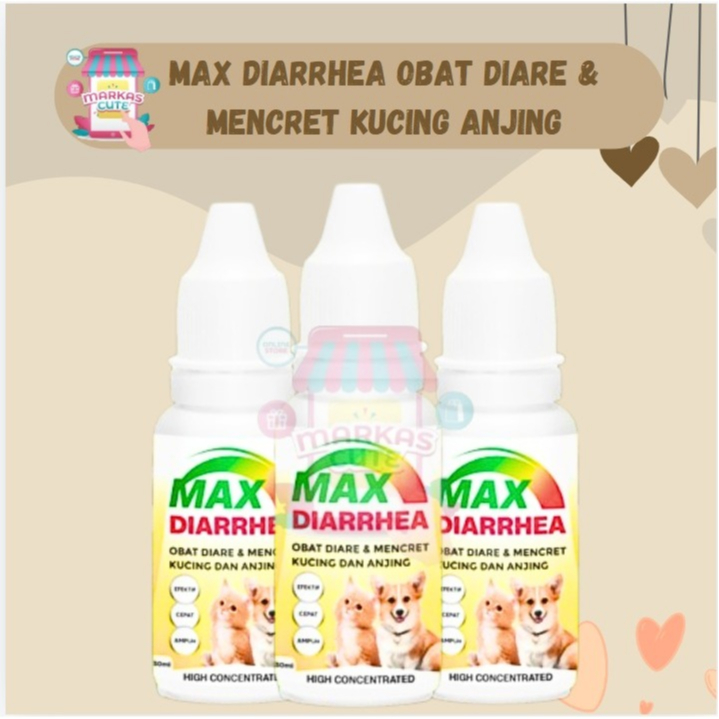Jual MAX DIARRHEA OBAT DIARE & MENCRET KUCING & ANJING - Obat Anti ...