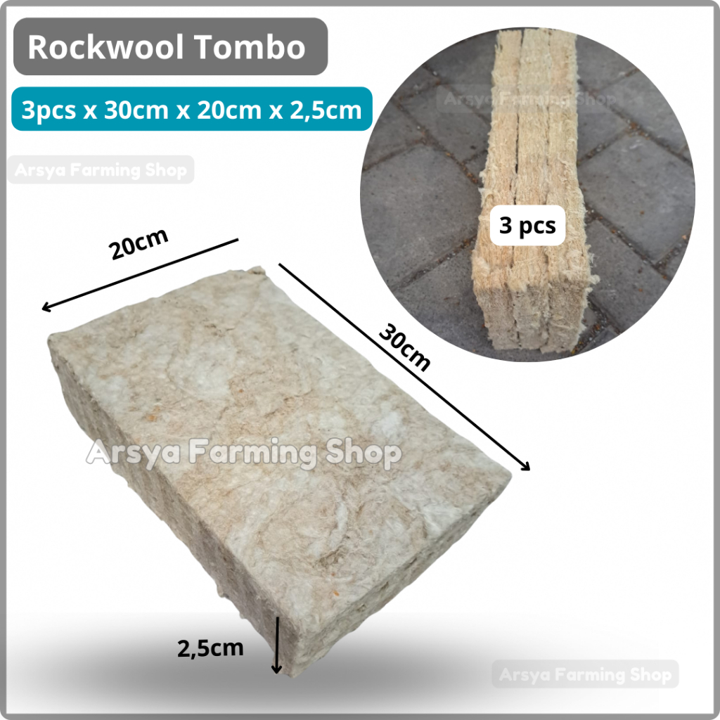 Jual Rockwool Tombo Brand - MG Board - Rockwool Hidroponik | Shopee ...