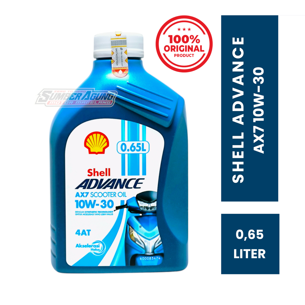 Jual Oli Mesin Shell Advanace Matic Scooter AX7 650 ML 10W-30 BeAT ...