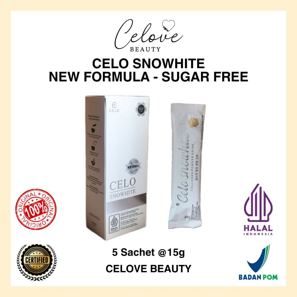 Jual [ READY STOCK ] CELO SNOWHITE SUGAR FREE SW NEW FORMULA SNOW WHITE ...