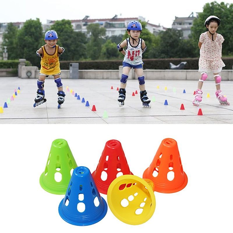 Jual 10pcs Cone Kecil Kerucut Sepatu Roda / Cones Inline Skate Flying ...