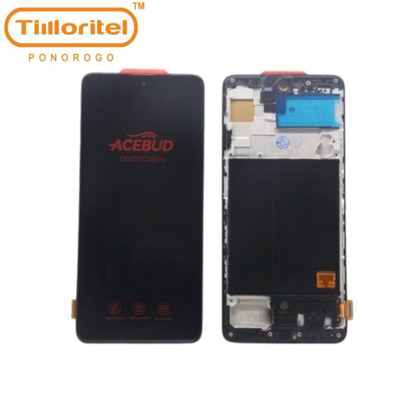 Jual LCD+TS SAM A515/A515F ( GALAXY A51) +FRAME OLED FINGERPRINT ACEBUD BLACK | Shopee Indonesia