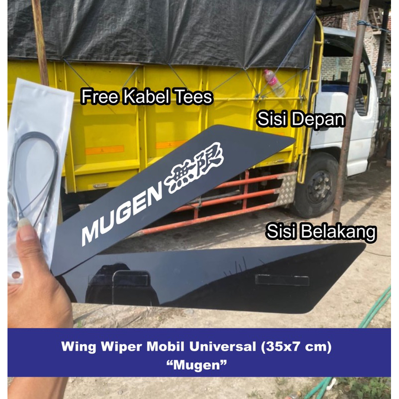 Jual Winglet Wiper Mobil/L300 Akrilik Mugen/Wing Wiper Universal Mobil ...