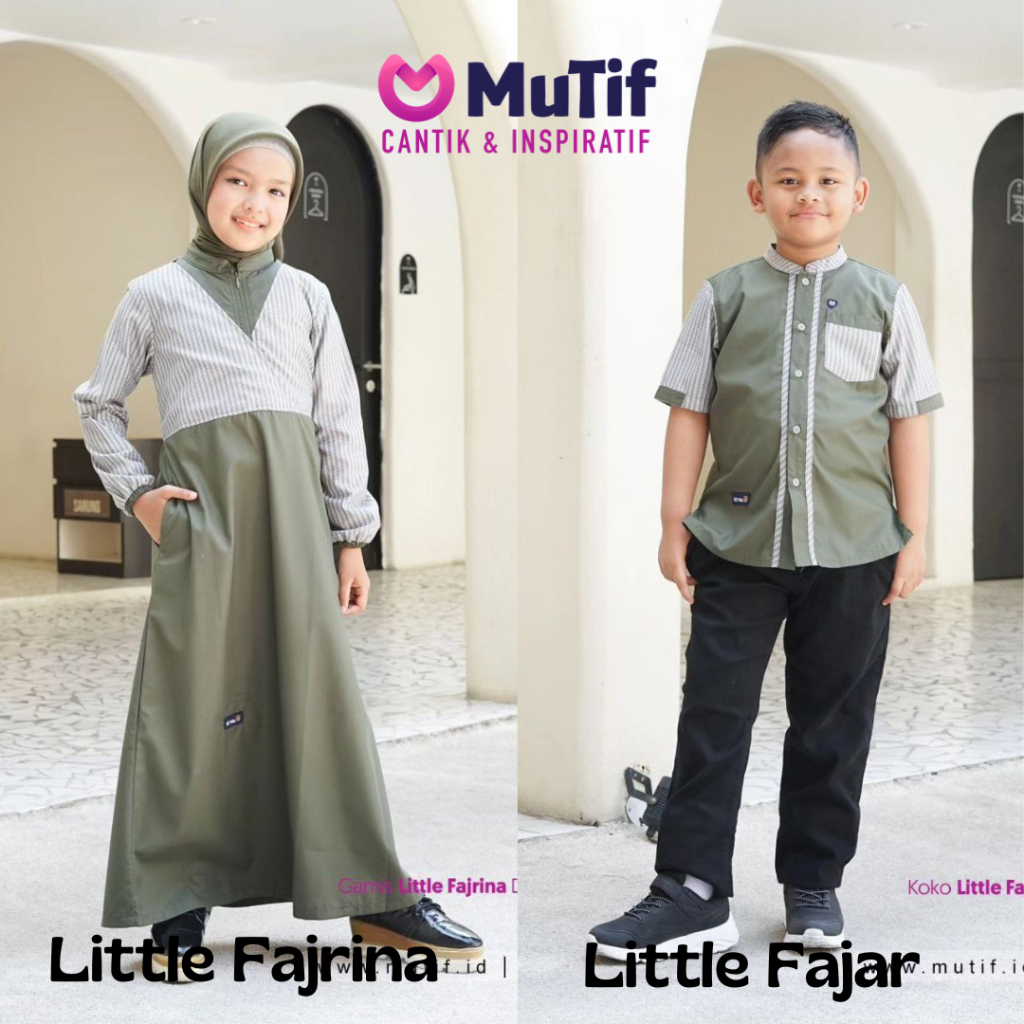 Jual Mutif Baju Gamis Koko Anak Terbaru Little Fajrina Dress Fajar Koko ...