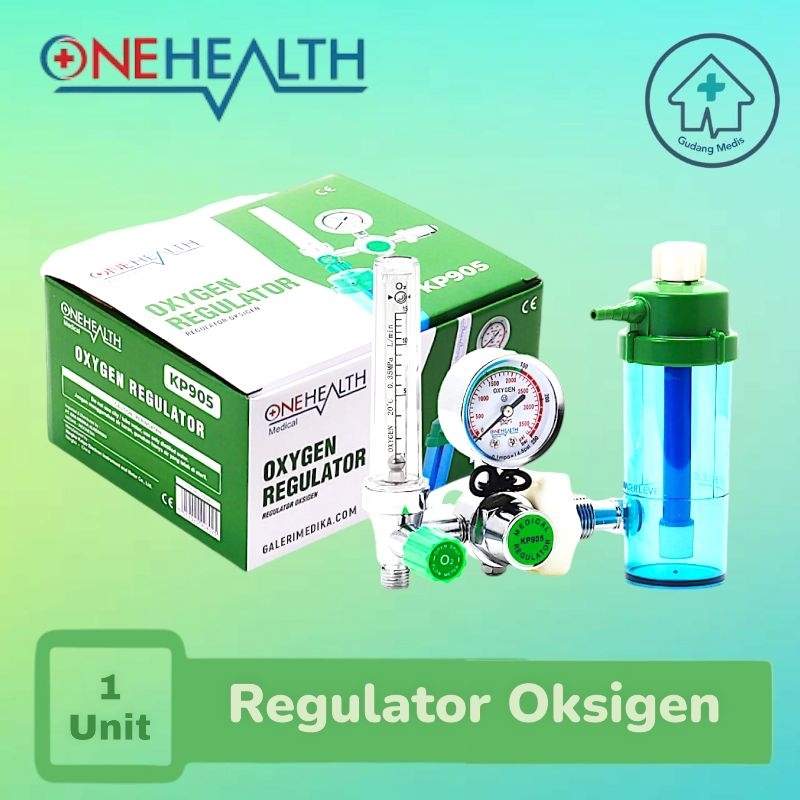 Jual Regulator Tabung Oksigen OneHealth KP905 Regulator Tabung Oksigen Regulator Oksigen ...