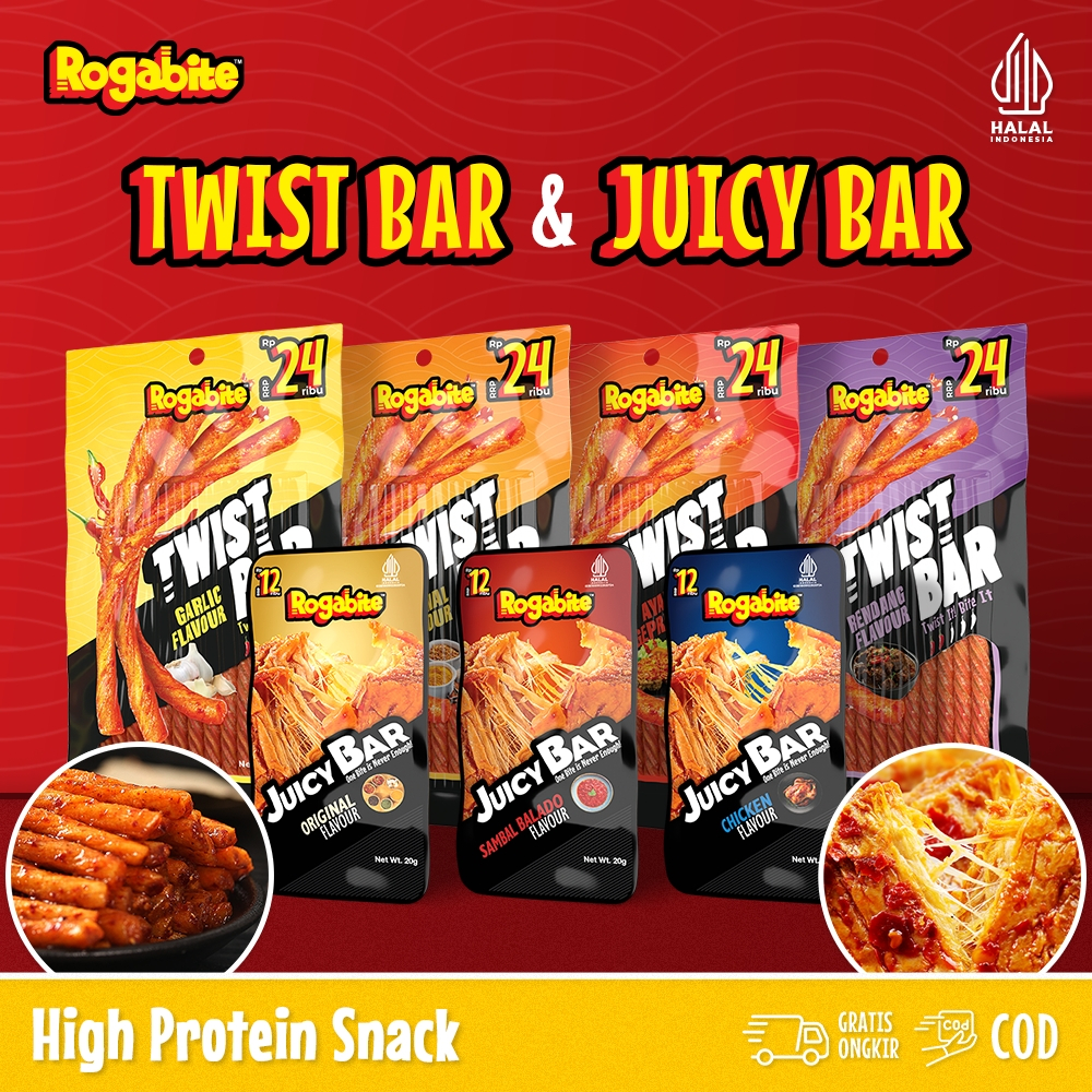 Jual Rogabite - [Halal] Juicy Bar & Twist Bar Snack Camilan Makanan ...