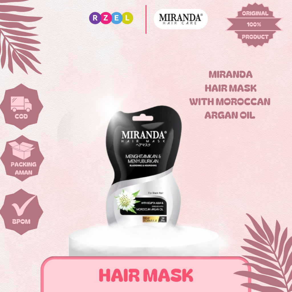 Jual Miranda Hair Mask (Masker Rambut) Sachet Eclipta Alba 30gr ...