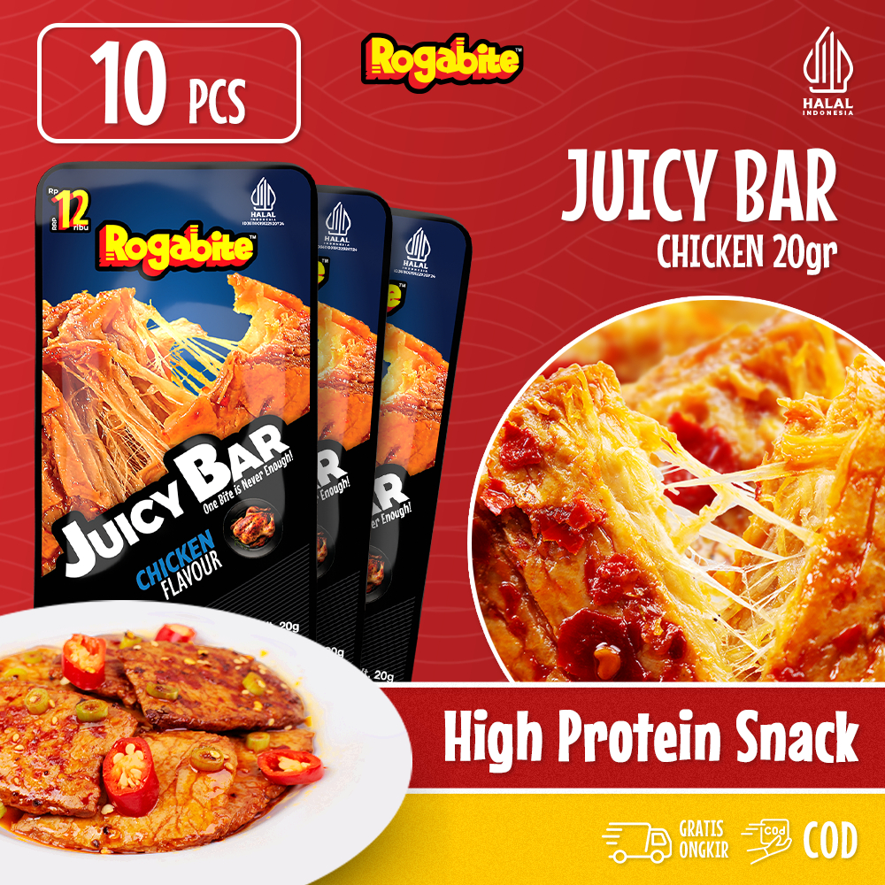 Jual Rogabite - [Halal] Juicy Bar [10pcs] Camilan Makanan Ringan High ...