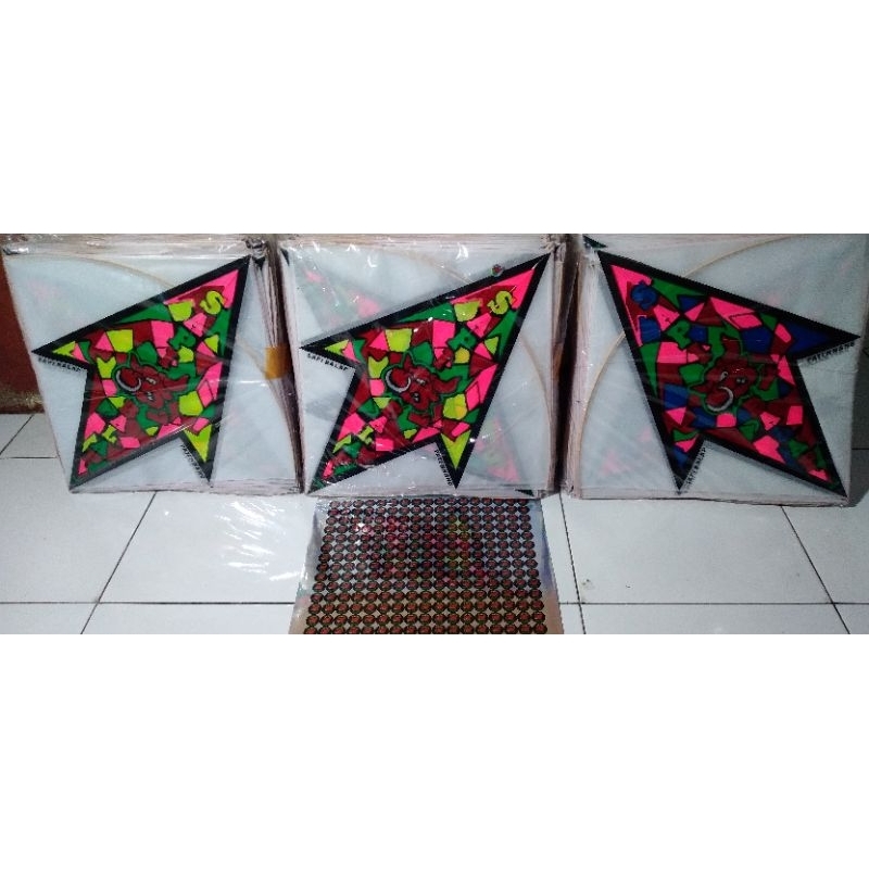 Jual Layangan sukhoi turnamen sapi balap 5 warna (isi 50) | Shopee ...