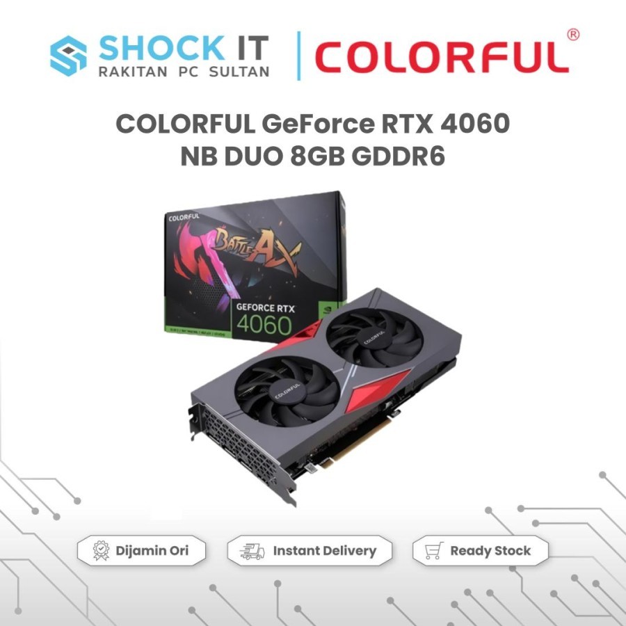 Jual COLORFUL GeForce RTX 4060 NB DUO 8GB GDDR6 | Shopee Indonesia