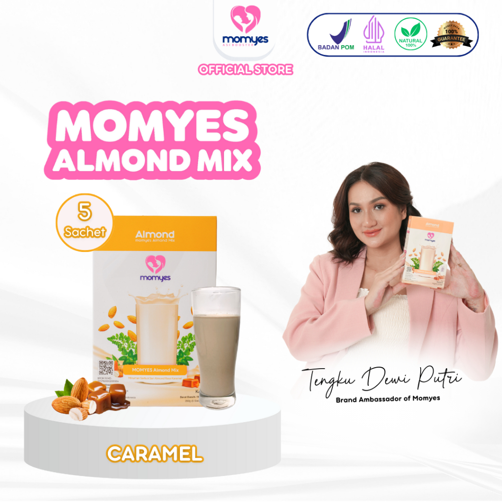 Jual MOMYES ALMOND MIX KARAMEL - 5 SACHET (ASI BOOSTER) Pelancar ASI ...