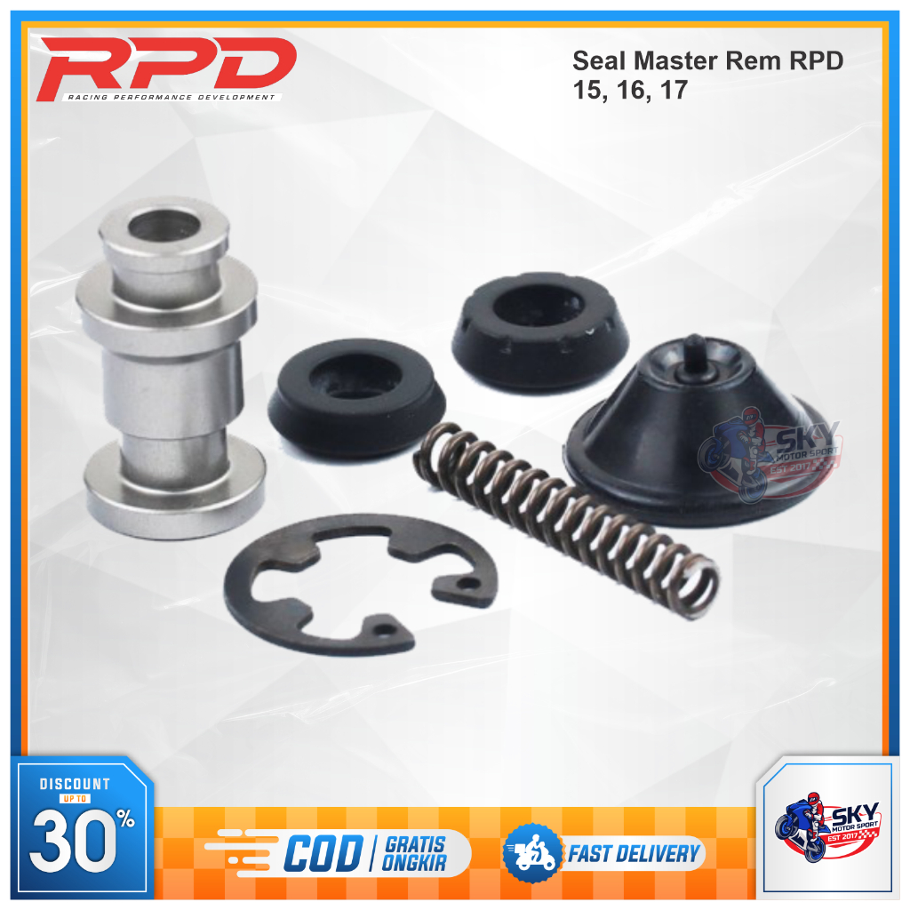Jual Seal Sil Master Rem RPD 14mm 15mm 16mm 17mm Repair Kit Original ...