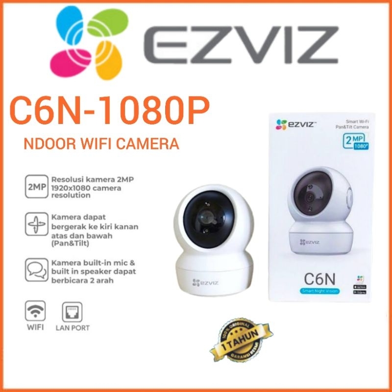 Jual PROMO CCTV EZVIZ C6N Smart WiFi IP CAMERA 1080P/2MP | Shopee Indonesia