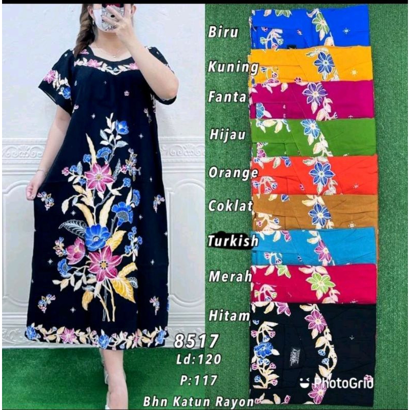 Jual Daster Hengky Sikak Motif Terbaru Homedress bunga bintang Daster ...