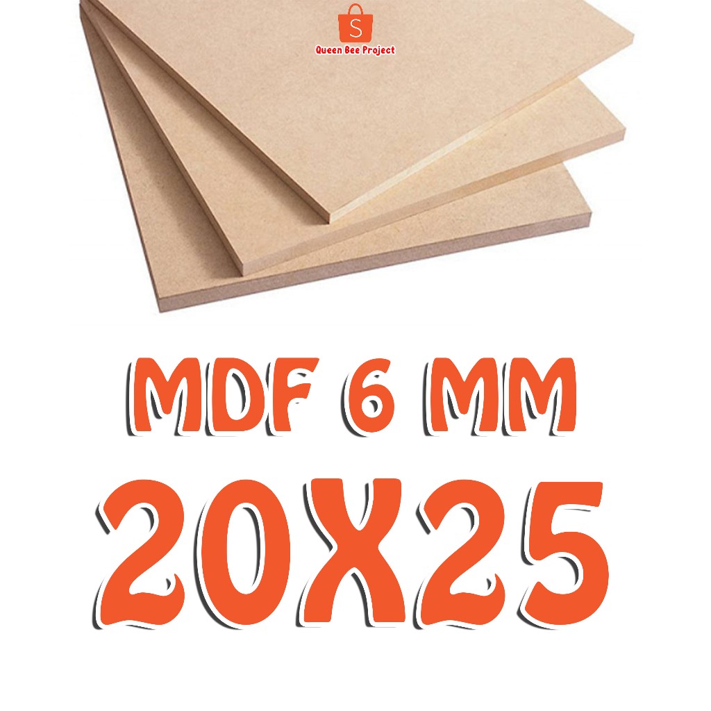 Jual PAPAN MDF UKURAN 20X25 Cm 6mm | Shopee Indonesia
