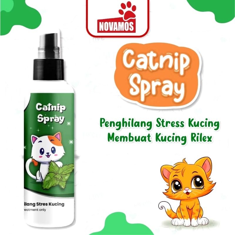 Jual NOVAMOS CATNIP SPRAY PENGHILANG STRES KUCING ORIGINAL - 100ML | Shopee Indonesia